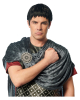 Black Roman Wig Caesar for carnival & fancy dress | Horror-Shop.com