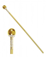 Golden Pimp Walking Stick Carnival accessories | Horror-Shop.com