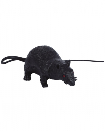 Stretch Rat 11cm - Black / White for kneading | Horror-Shop.com