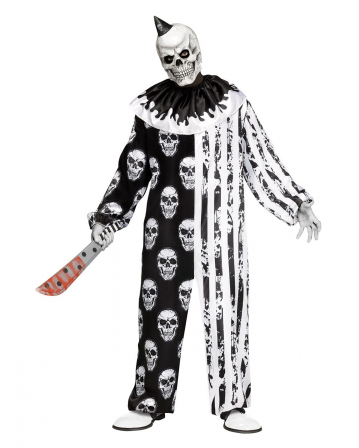 Evil Clown Costume With Frill Collar for horror clowns | Horror-Shop.com