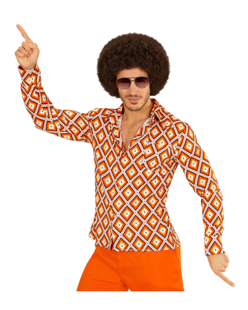 70s Groovy Costume Shirt Rhombus ★ | Horror-Shop.com