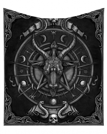Baphomet Bedspread with occult motif | Horror-Shop.com