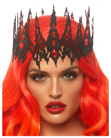 Glittering Crown With Jewels as costume accessory ★ | Horror-Shop.com