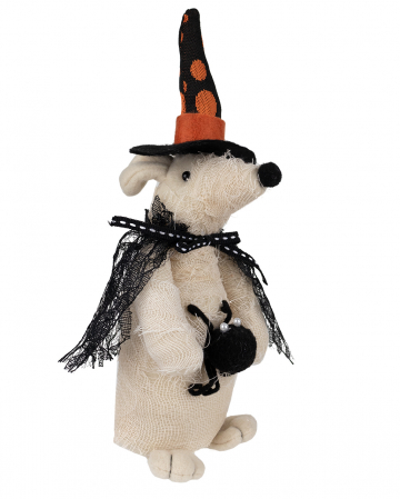 Plush Halloween Mouse With Spider 23cm ★ | Horror-Shop.com