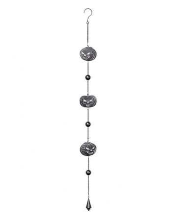 Pumpkin Skull Metal Wind Chime for Halloween | Horror-Shop.com