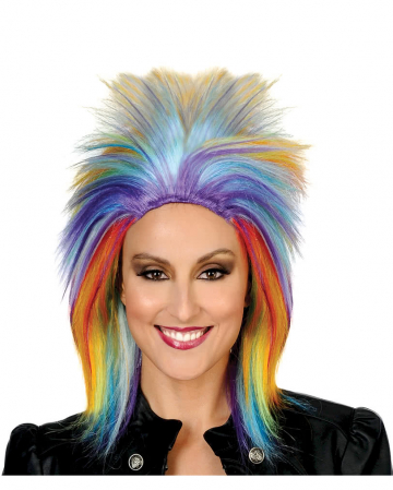 Rainbow Punk Wig Neon Colors to buy | Horror-Shop.com