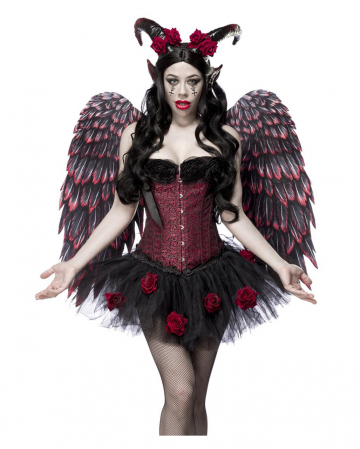 Rose Devil Costume With Wings XL-42 for Halloween | Horror-Shop.com