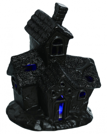 Scary Glitter Haunted House Decoration With LED for Halloween | Horror ...