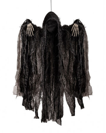 Black Faceless Ghost Hanging Figure 50cm ★ | Horror-Shop.com