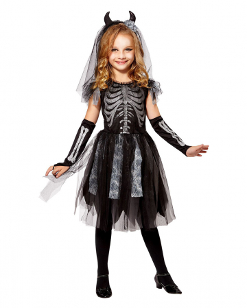 Skeledev Bride Children Costume | Halloween costume | Horror-Shop.com