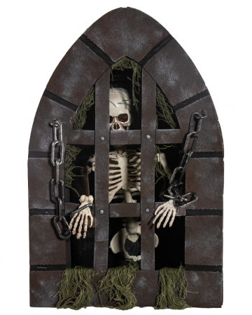 Skeleton In Prison Animatronic 31cm ★ | Horror-Shop.com