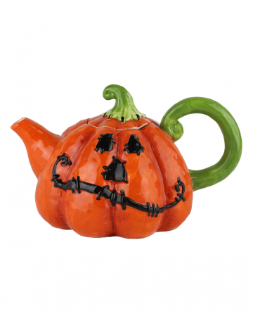 Stitched Pumpkin Teapot for Halloween ★ | Horror-Shop.com