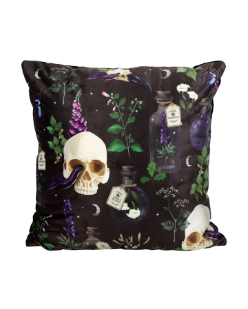 Venom & Vines Couch Cushion 35x35cm Gothic Homeware | Horror-Shop.com