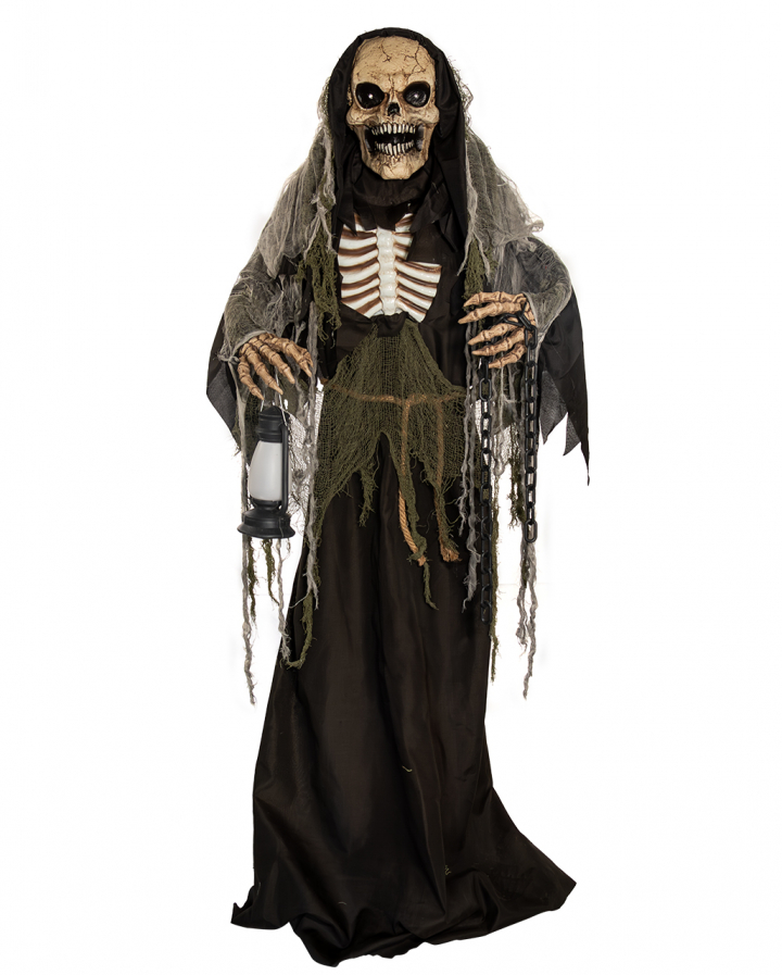 Animierter Medieval Reaper mit Laterne & Kette 170cm Halloween Deko ...