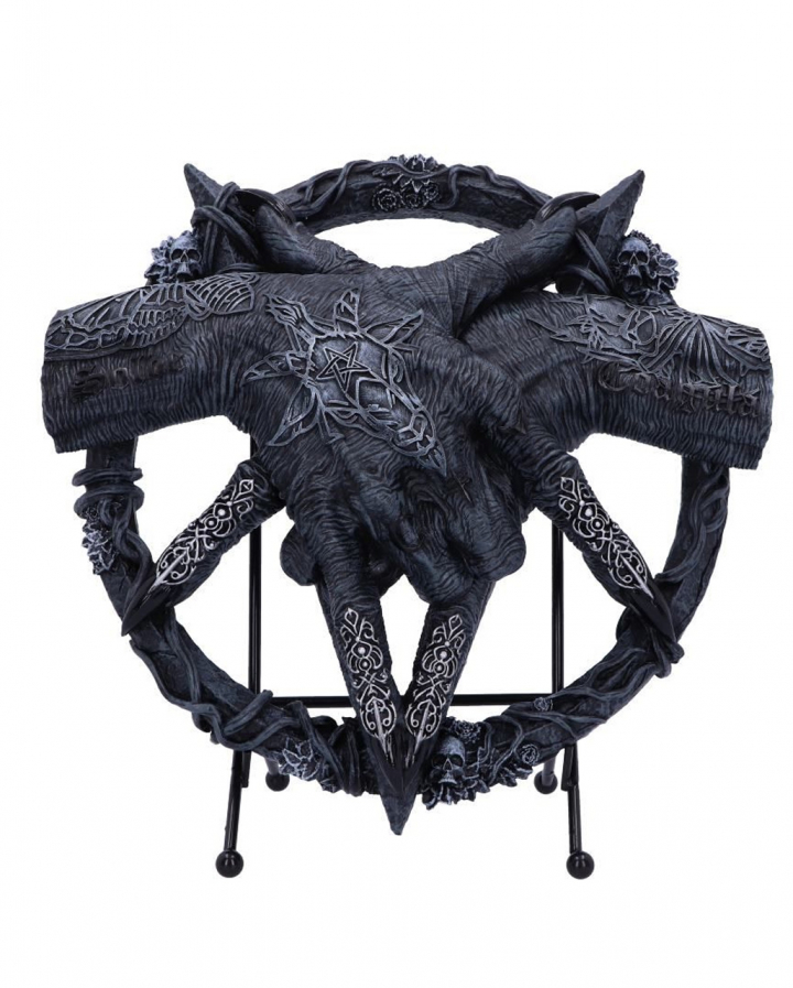 Baphomet Hands With Pentagram Stand give away | Horror-Shop.com