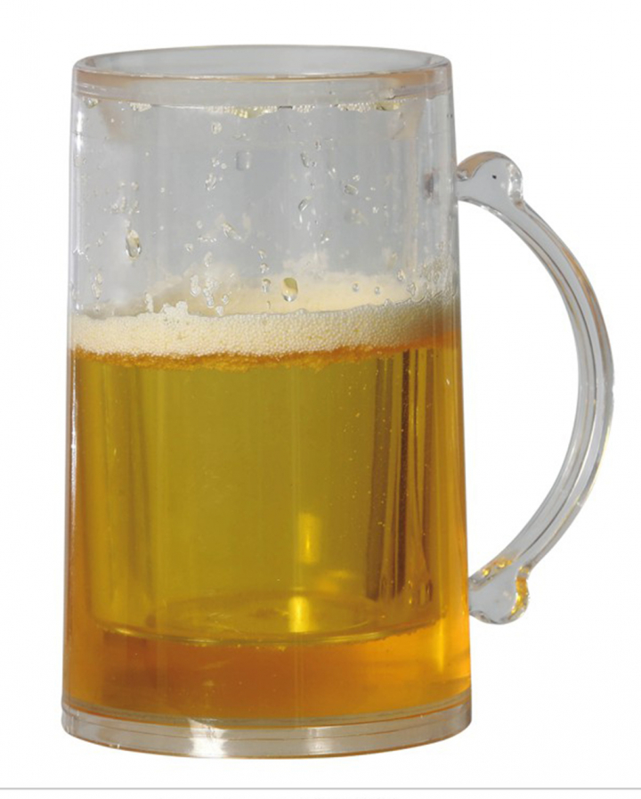 Beer Mug With Beer As Prop 15cm | Buy NOW! | Horror-Shop.com