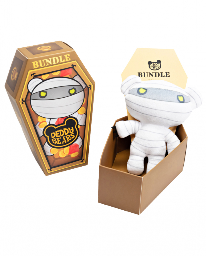 Small Bundle Deddy Bear In Coffin 14cm ★ as a collectible | Horror-Shop.com