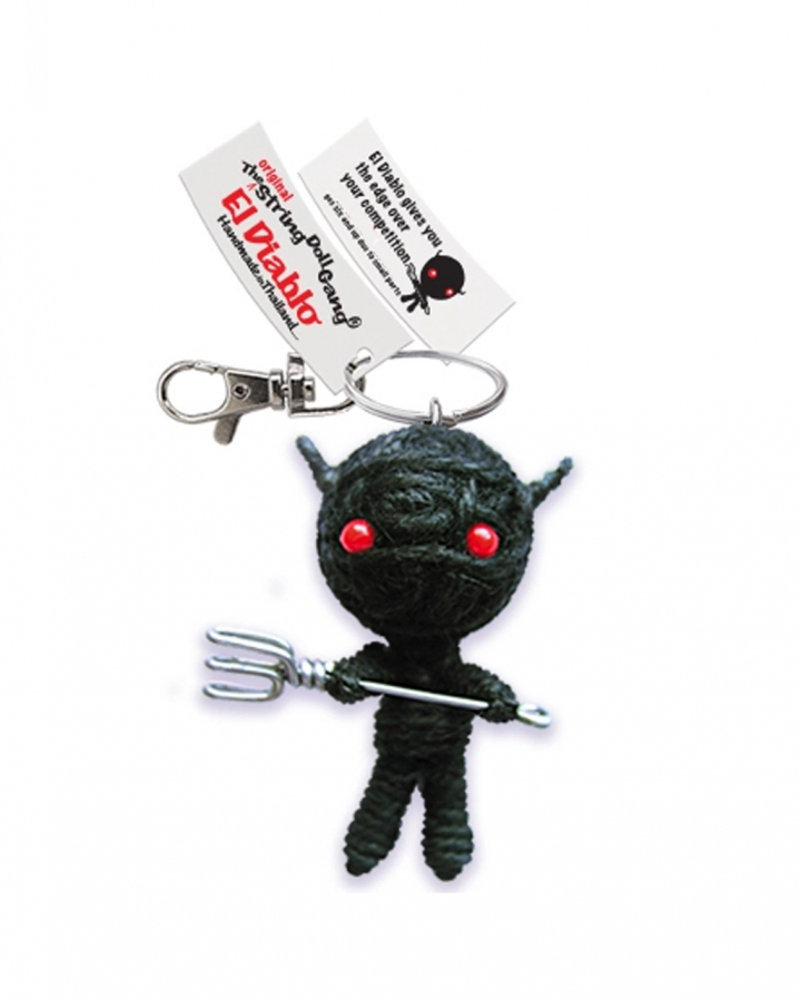 El Diablo Voodoo Knitted Doll Keychain ★ | Horror-Shop.com