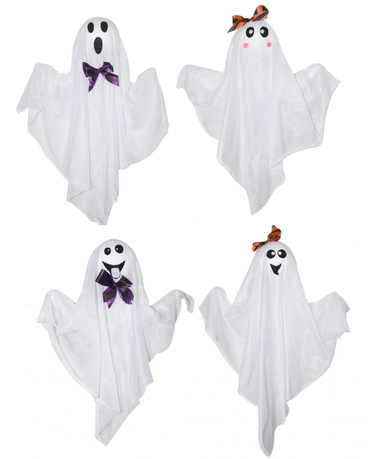 Friendly Ghost Family with Ribbon 4pc Set | Horror-Shop.com