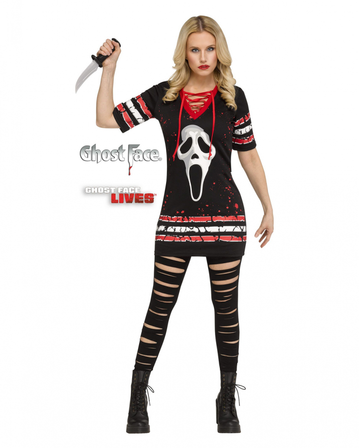 Ghost Face Lives Ladies Costume | Scream disguise women | Horror-Shop.com