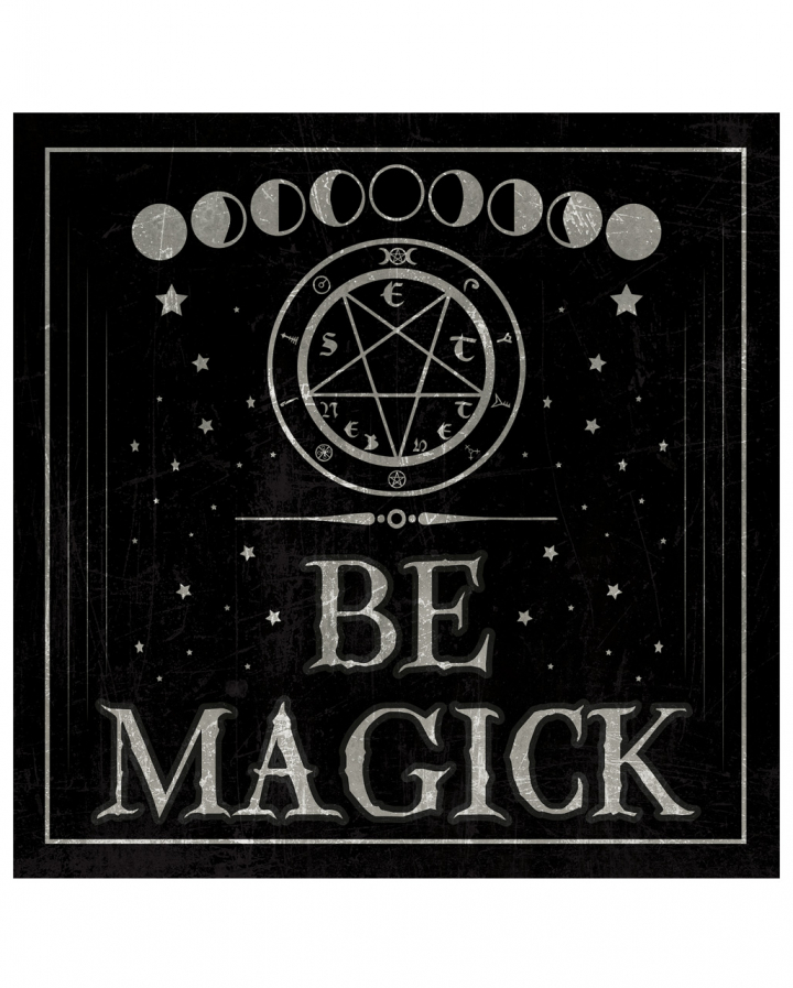 Gothic Metal Sign "Be Magick" 20cm ★ Gothic decoration ★ | Horror-Shop.com