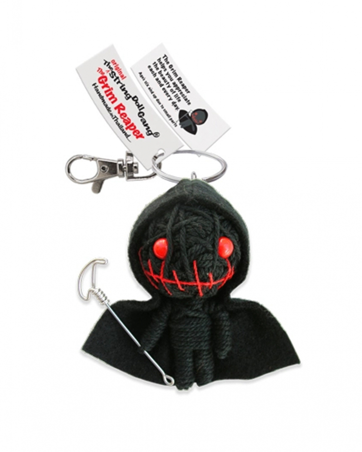 Grim Reaper Voodoo Knitted Dolly Keychain ★ | Horror-Shop.com