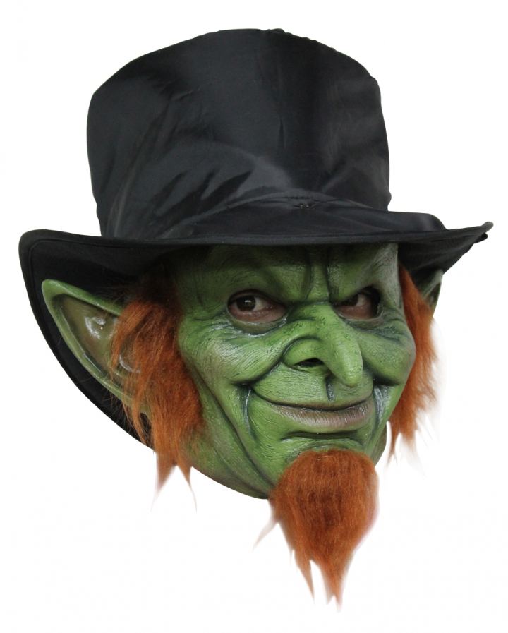 Kobold Maske grün Leprechaun Maske | Horror-Shop.com