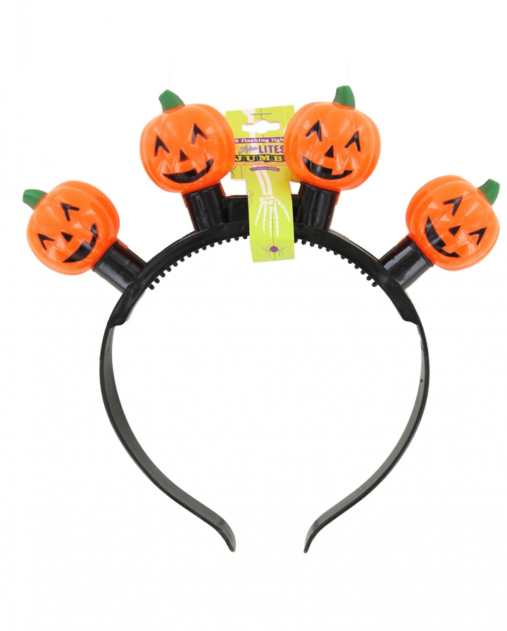 Halloween Pumpkin Headband With Lighting buy | Horror-Shop.com