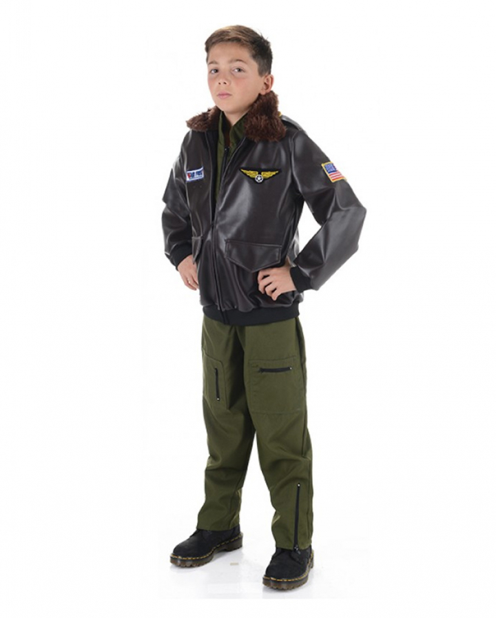 Fighter Pilot Jacket For Children on Halloween | Horror-Shop.com