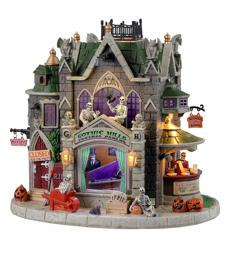 Lemax Spooky Town - Gothic Hills Funeral Parlor | Horror-Shop.com