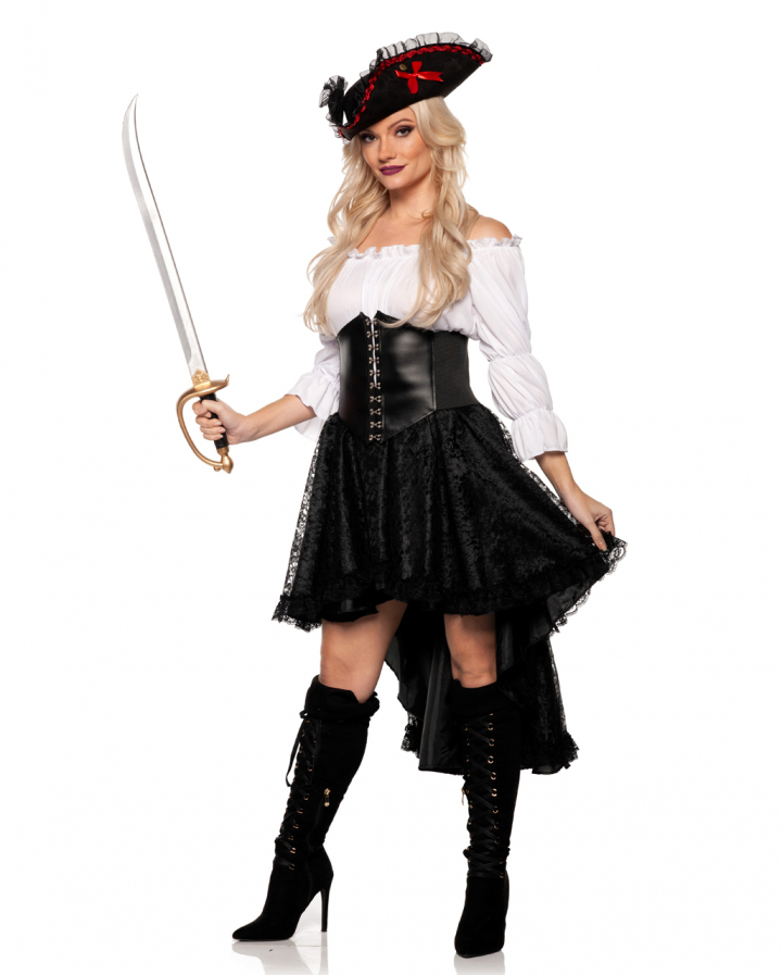 Pirate Costume With Underbust Corsage for Halloween | Horror-Shop.com