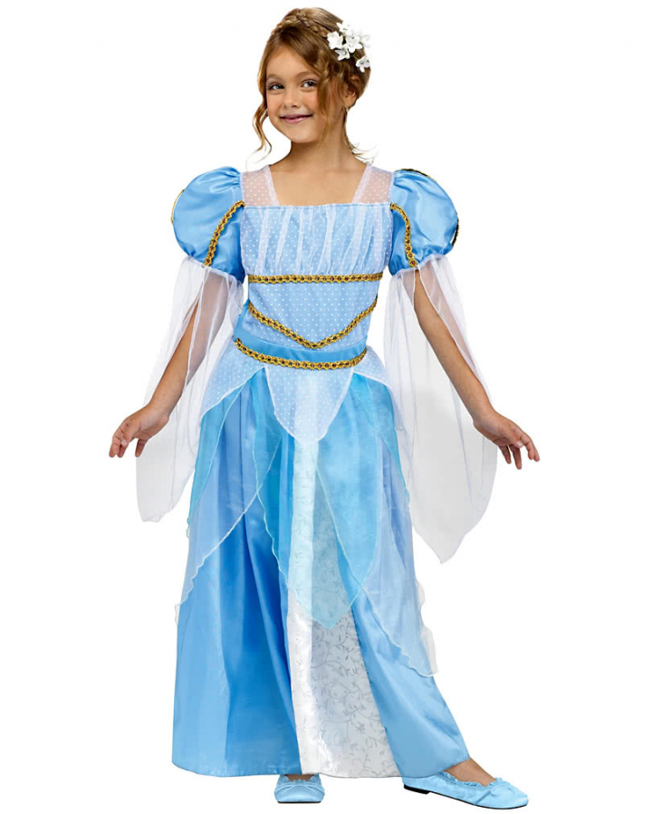 Princess Costume Blue | Blue princess girl costume | Horror-Shop.com