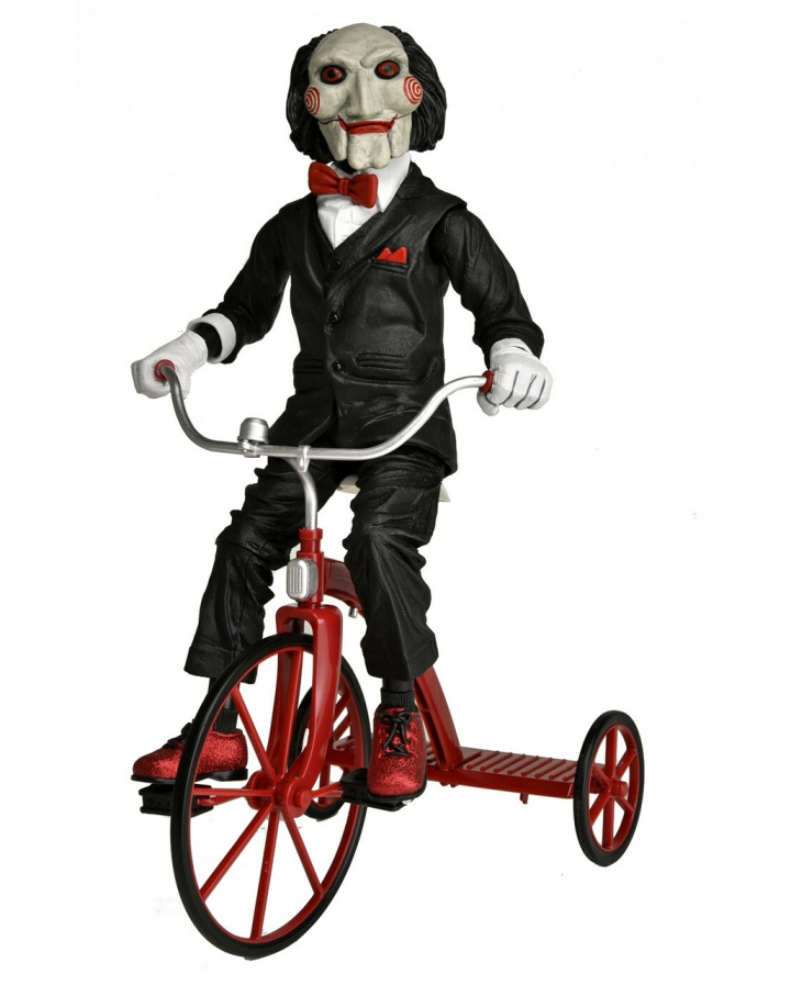 SAW Doll Billy With Tricycle | Saw collector's figure | Horror-Shop.com