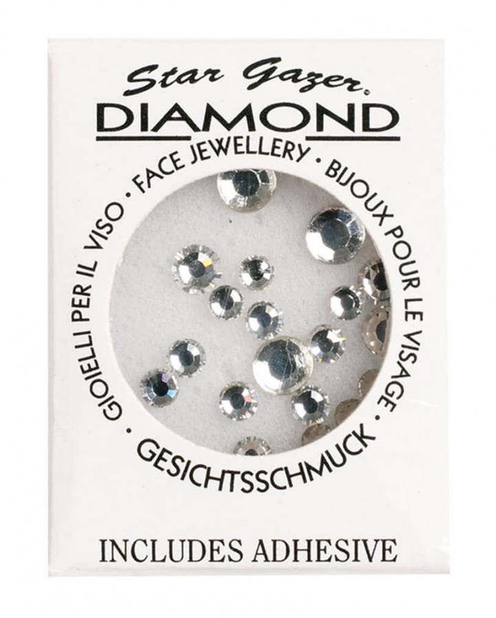 Stargazer Face Diamonds Silber | Glitzernder Gesichtsschmuck | Horror ...