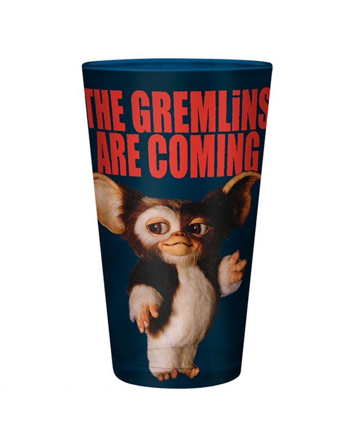The Gremlins Are Coming Gizmo & Stripe Glass | Horror-Shop.com