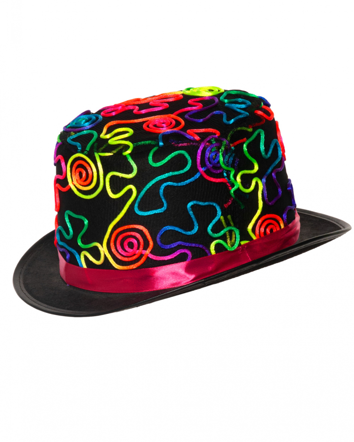 UV Glow Psychedelic Hat store online | Horror-Shop.com