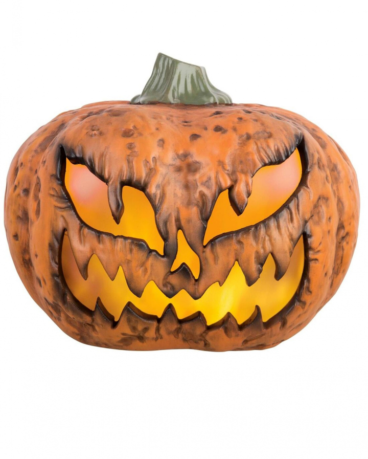 Rotten Pumpkin With Flame Light 30cm order | Horror-Shop.com
