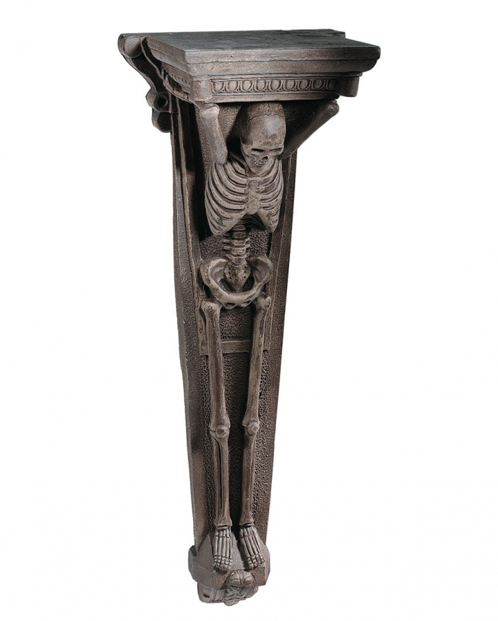 Wall Column With Skeleton In Antique Optics for Gothic Fans | Horror ...