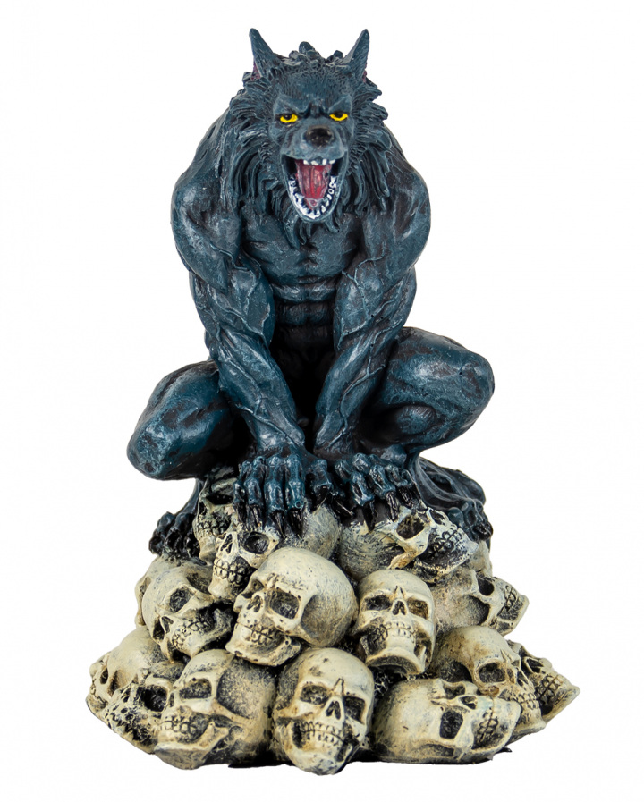 Werewolf On Skull Mountain Decorative Figure 14cm for collectors ...