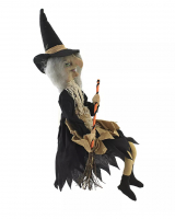 Vintage Halloween Hexe Gabriella als Tischdeko | Horror-Shop.com