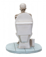 Skeleton On The Toilet Bowl shop online | Horror-Shop.com