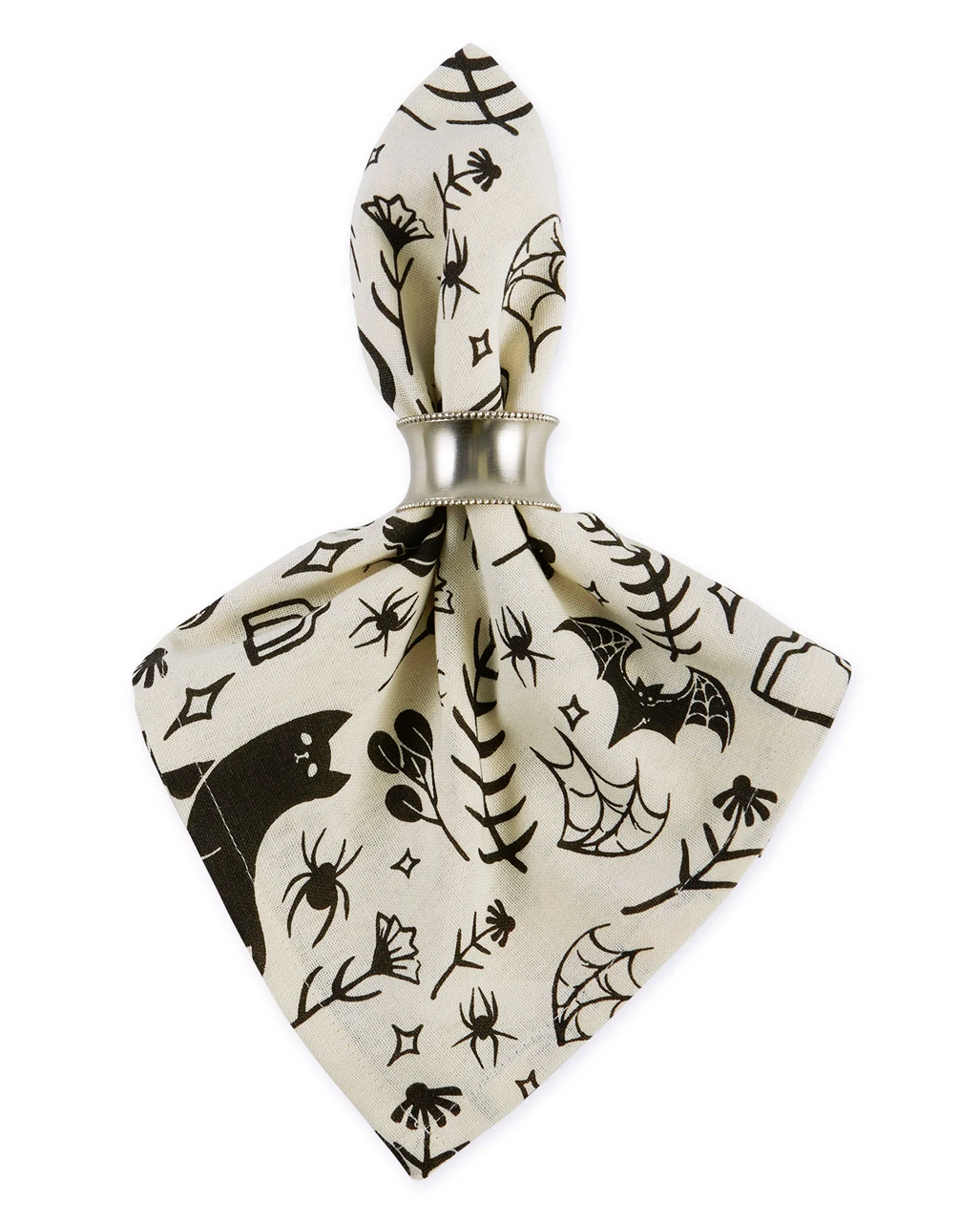 Black Magic Cotton Napkin 50cm ★ Halloween Homeware | Horror-Shop.com
