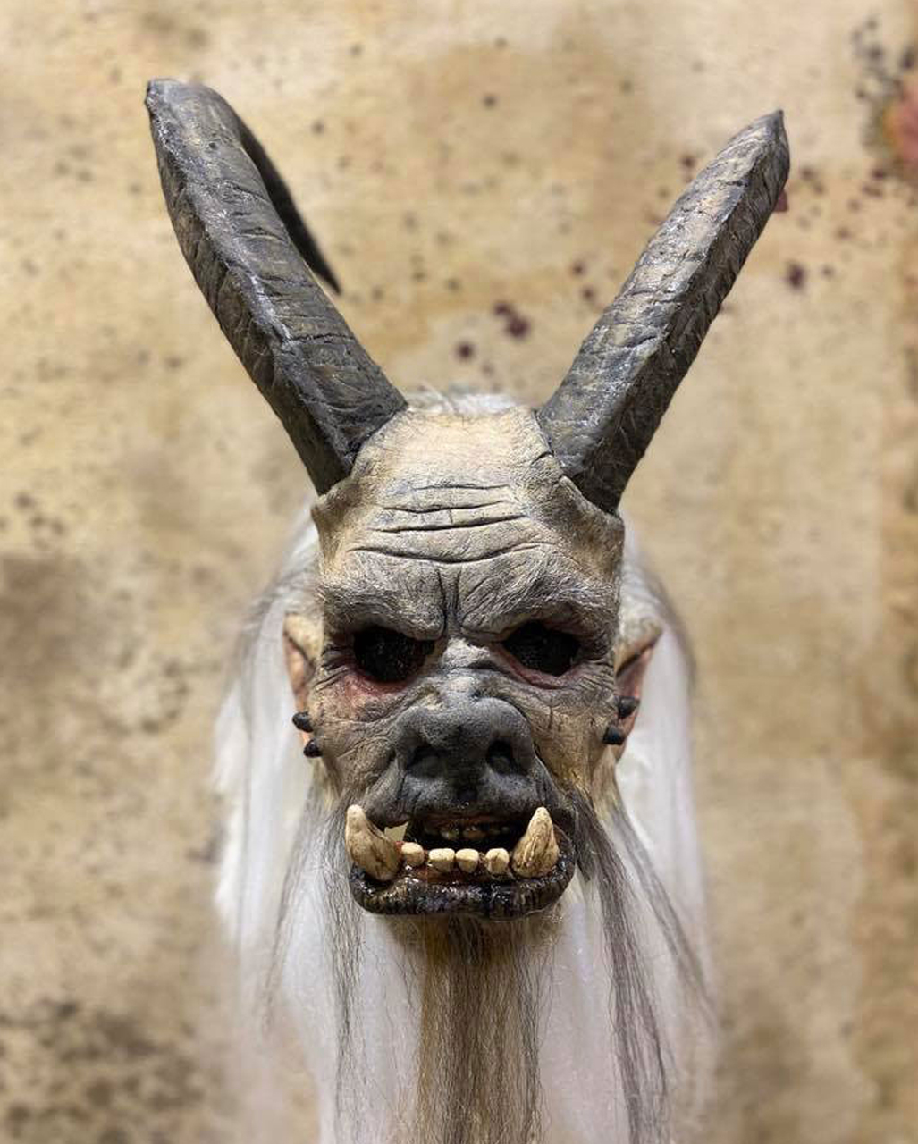 Blizzard Snow Krampus Mask for Halloween & Carnival | Horror-Shop.com