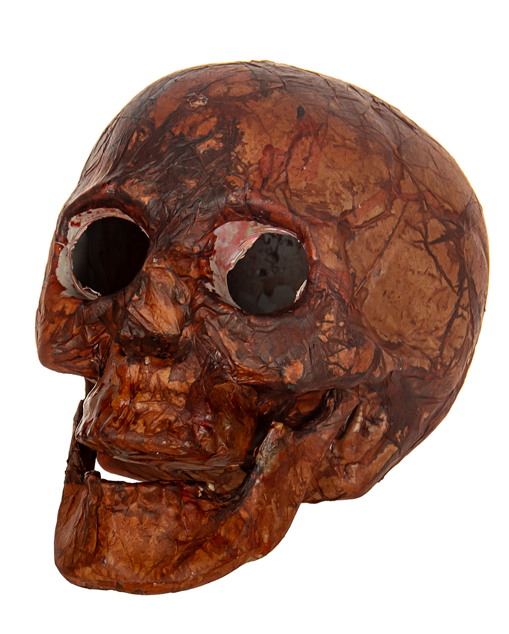 Blutiger Rotten Totenkopf mit LED als Halloween Deko | Horror-Shop.com