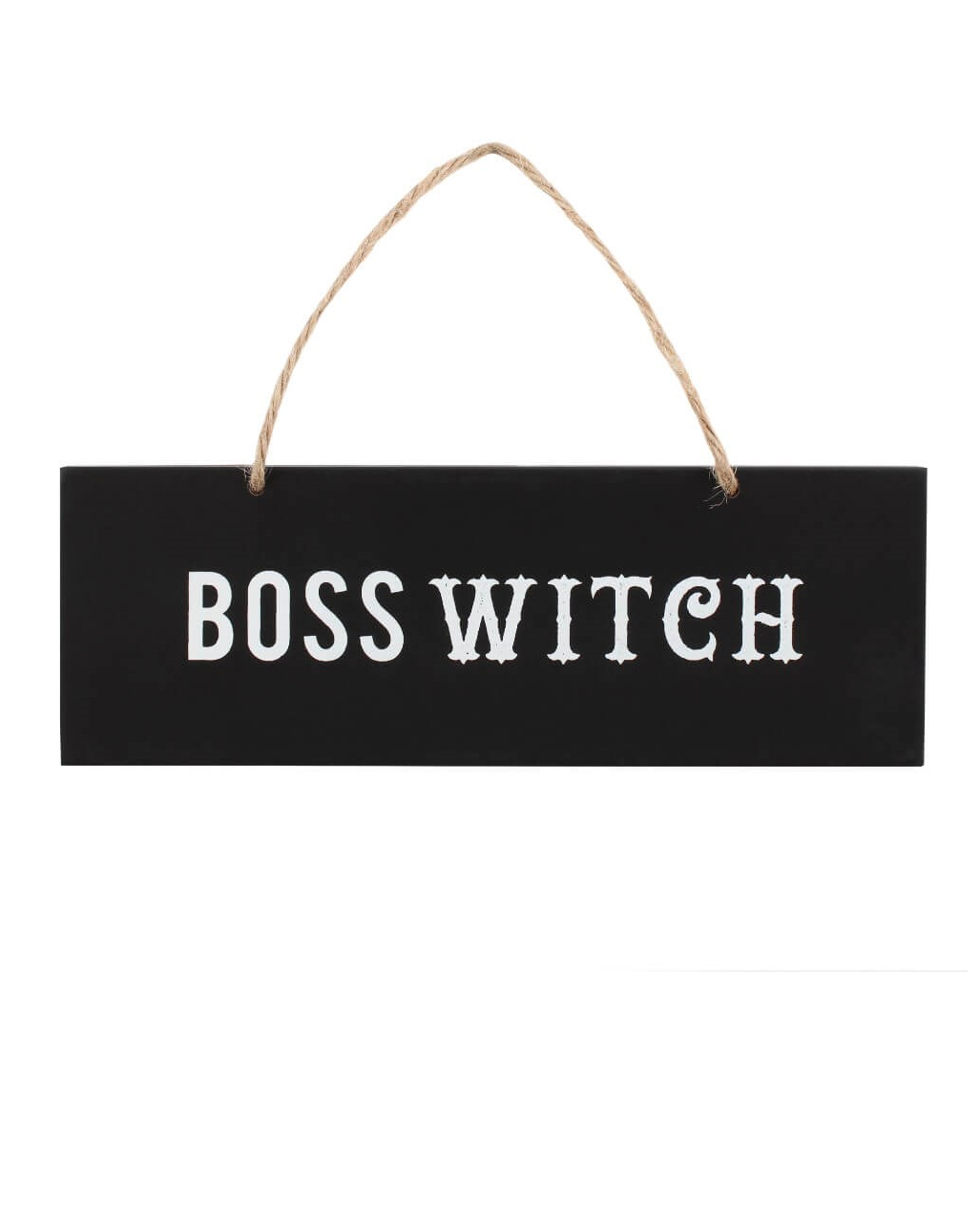 "Boss Witch" Hanging Sign 20cm for Halloween 🎃 | Horror-Shop.com
