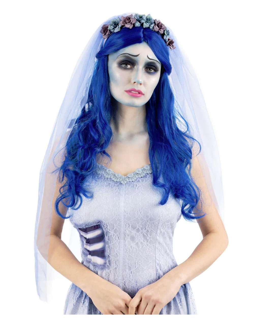 Corpse Bride Emily Wig as a costume accessory | Horror-Shop.com