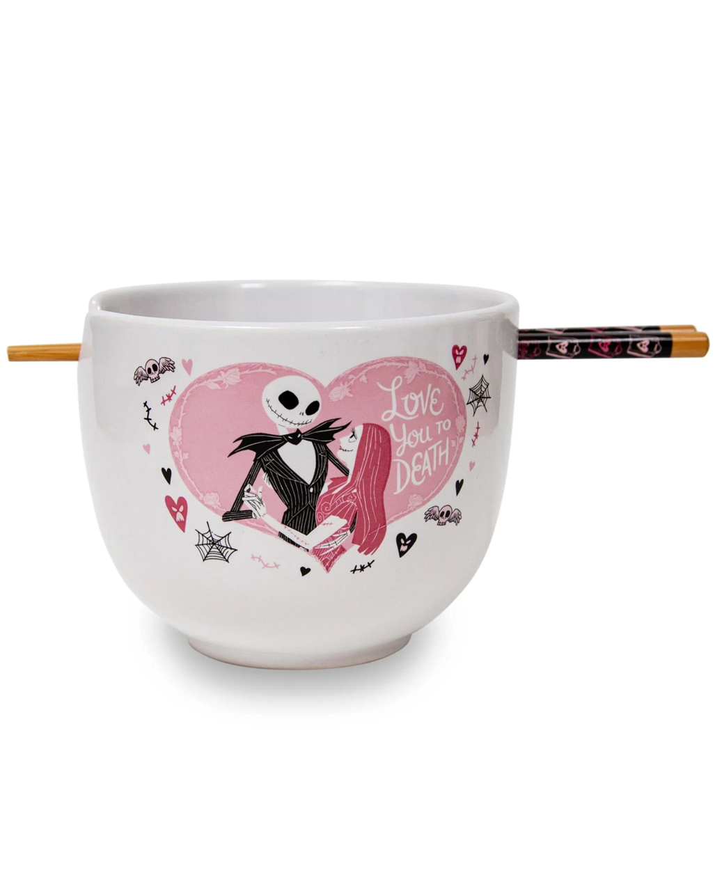 Disney TNBC Jack & Sally Ramen Bowl With Chopsticks ★ | Horror-Shop.com