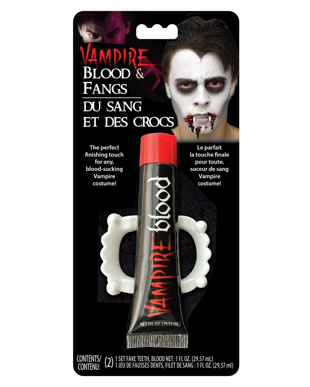Vampire Fangs Economy With Blood | Vampire canines for Halloween ...
