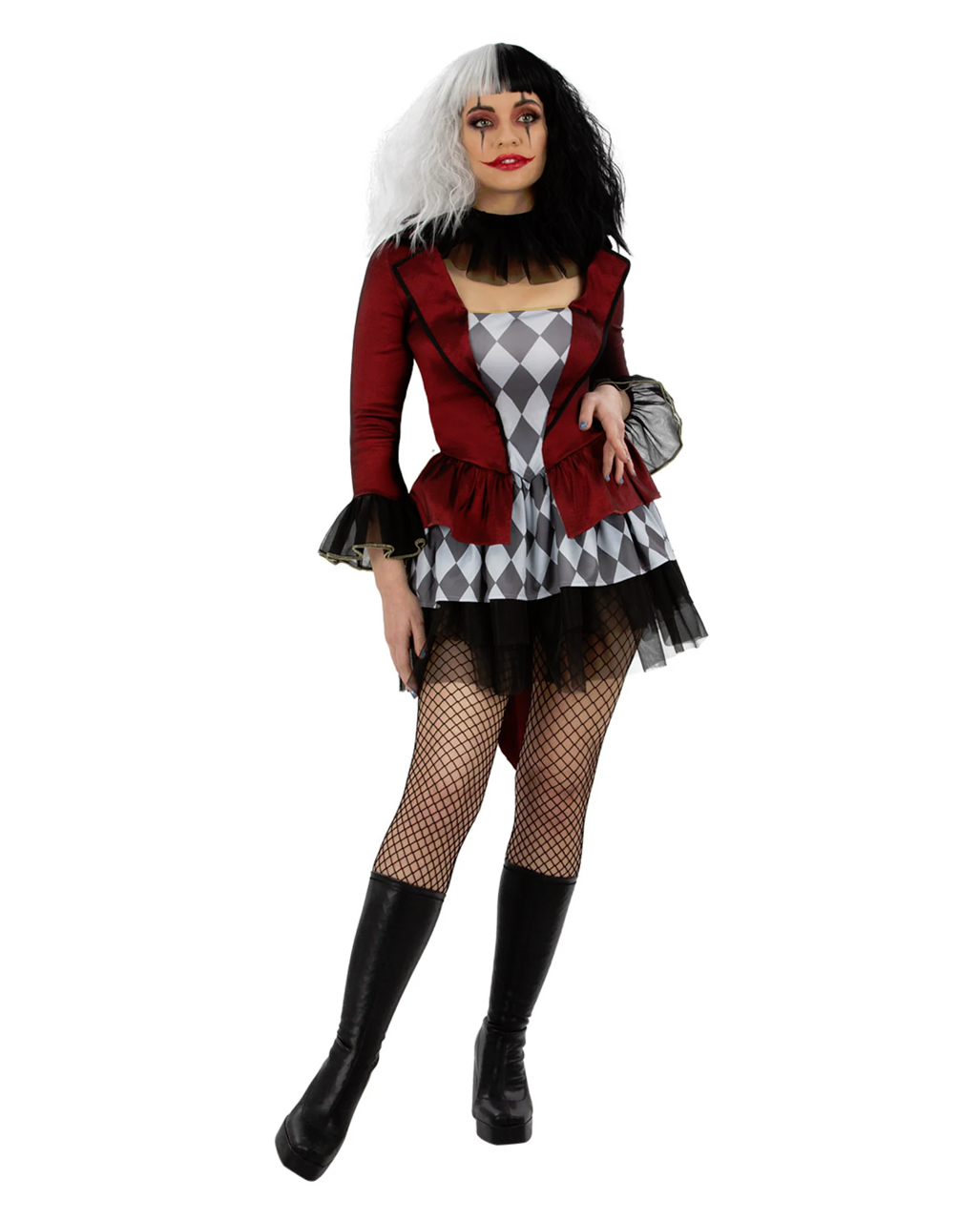 Evil Harlequin Ladies Costume for Halloween & Carnival | Horror-Shop.com