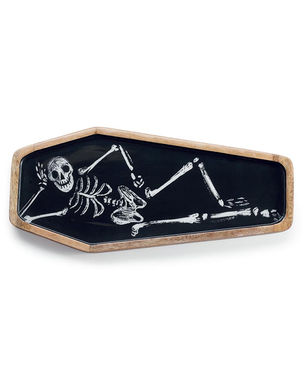Funny Bones Tray In Coffin Shape Made Of Mango Wood 46cm order | Horror ...